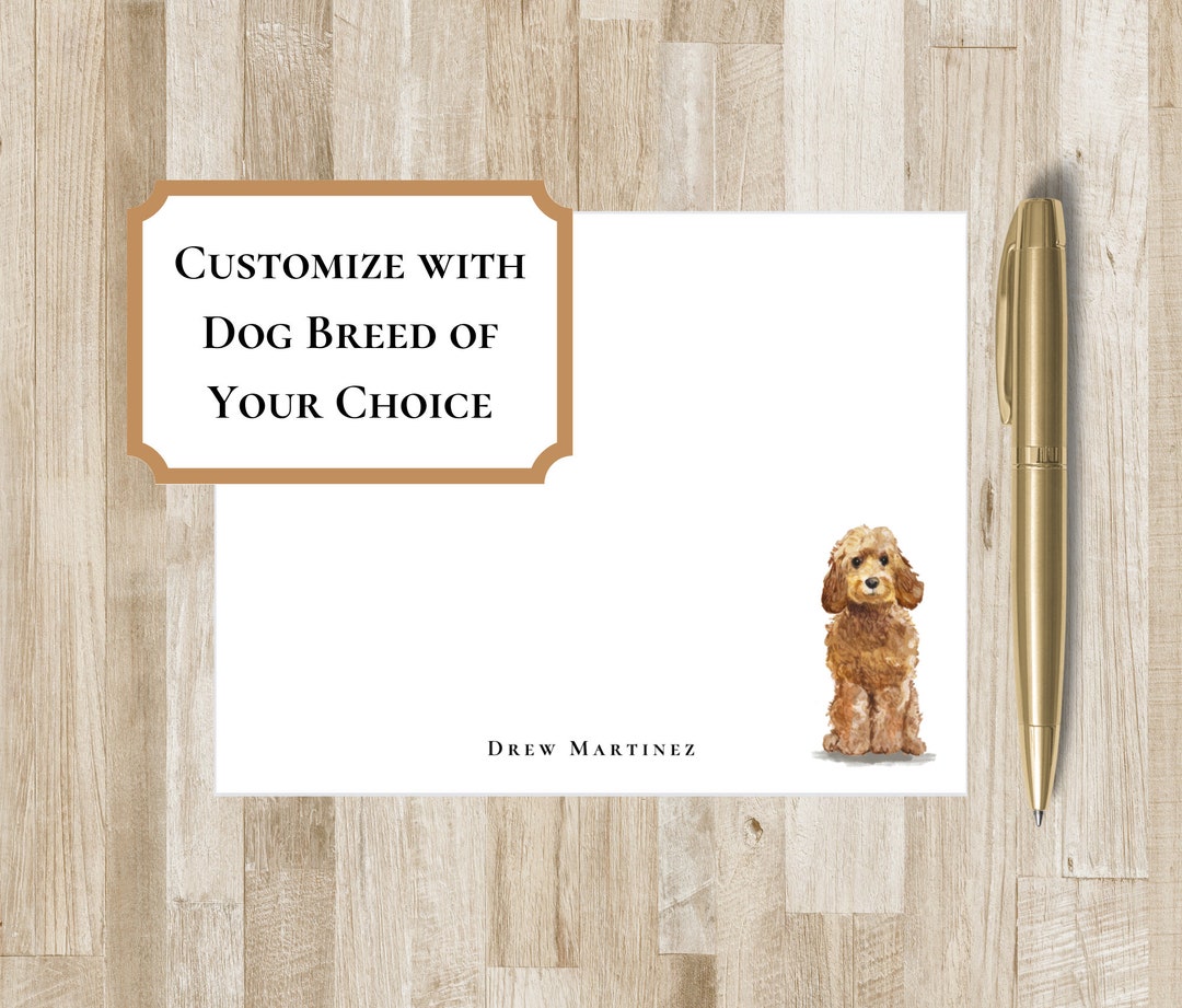 Custom Dog Stationery / Stationary | Choose Your Dog Breed | Custom ...