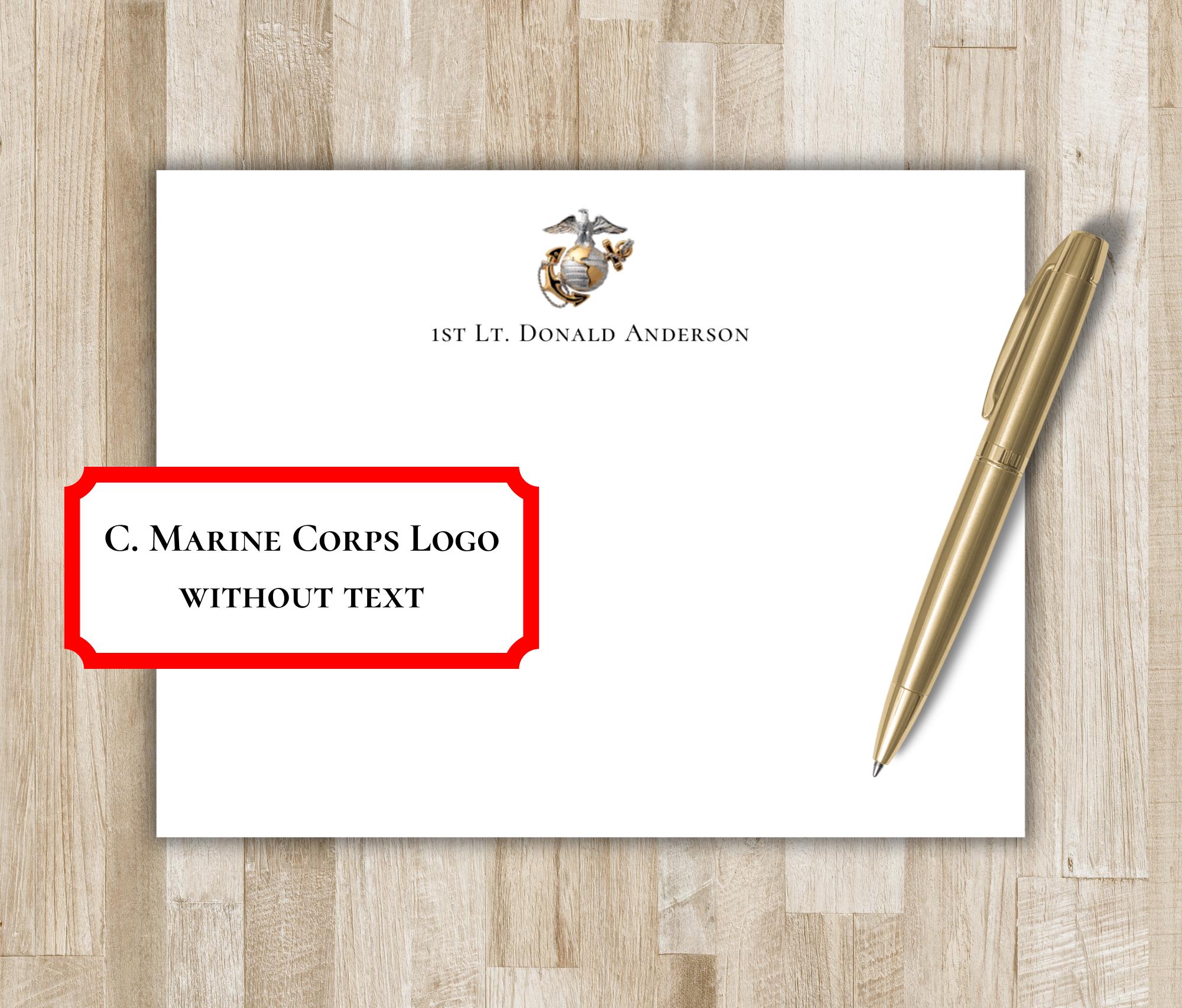 US Marine Corps Stationery / Stationary | Marines Veteran Gift | USMC ...