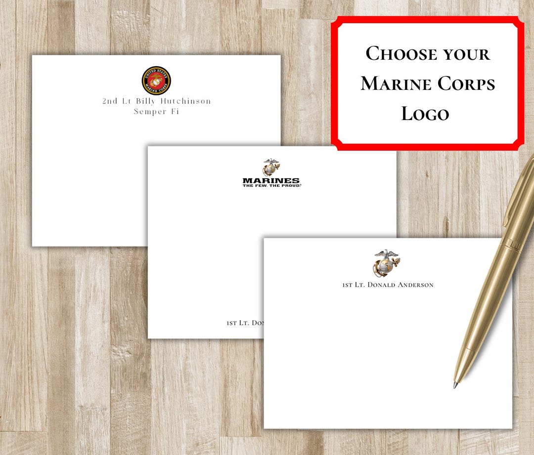 US Marine Corps Stationery / Stationary | Marines Veteran Gift | USMC ...