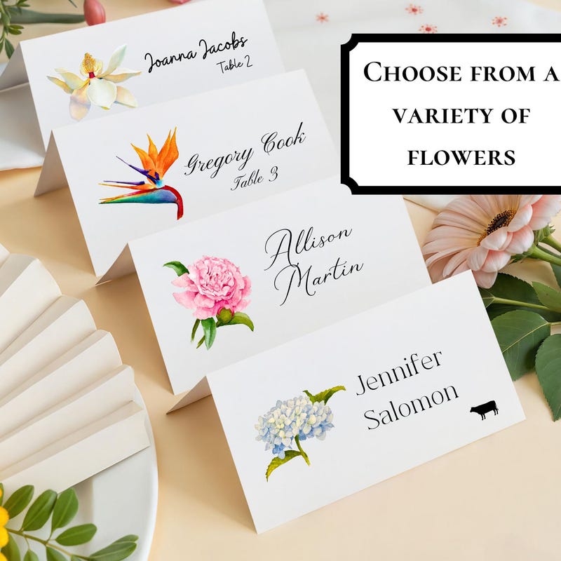 Bird Place Card - Etsy
