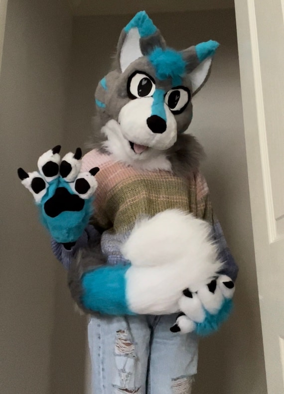 Premade Blue and Gray Fursuit Partial - Etsy