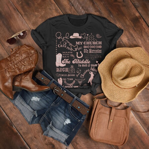 Country Song Lyric Shirts - Etsy