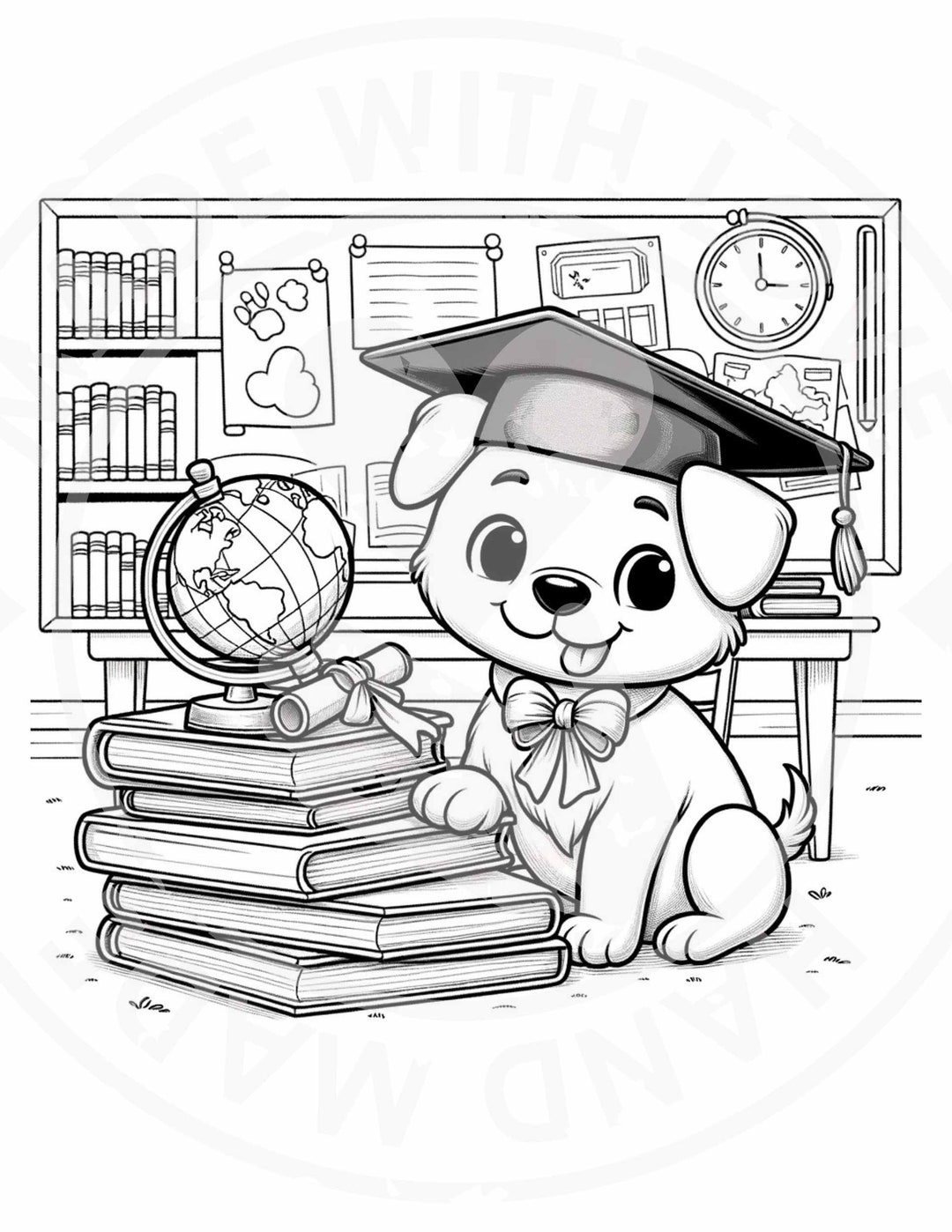 Kids Activity Coloring Pages Graduation 2024 keep Young Guests Engaged ...