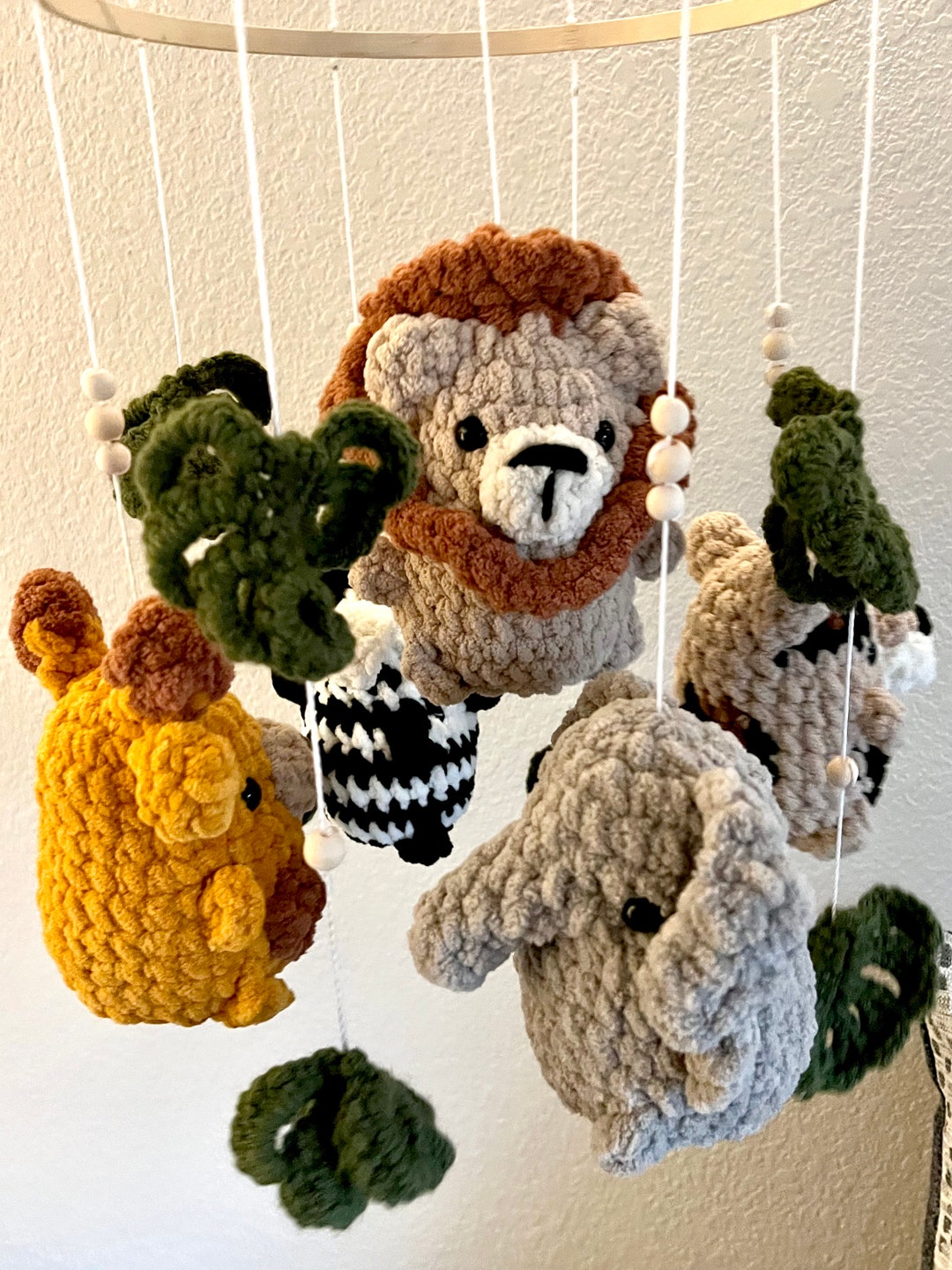 Safari Themed Baby Mobile | Made to Order | Baby Mobile, Nursery Decor ...