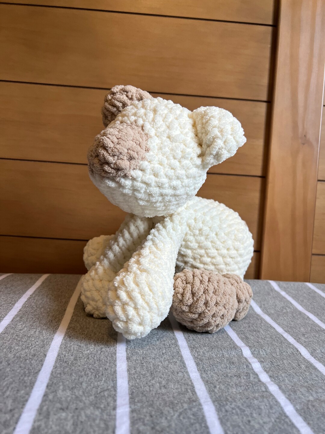 Beam the Bear 15” Plushie | Handmade Crochet Bear, Baby Shower Gift ...