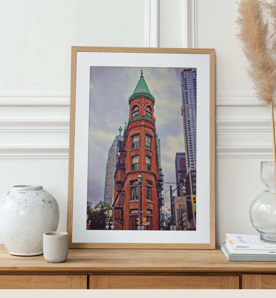 Gooderham Building - Toronto- Printable Download - Digital Art Painting ...
