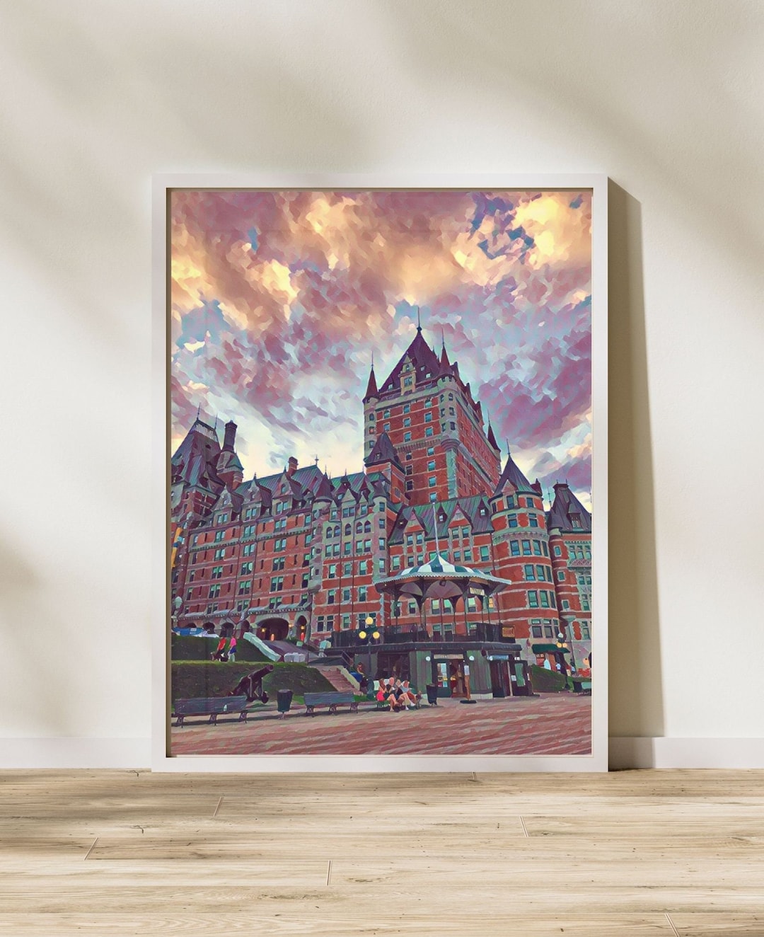 Quebec City Watercolor - Printable Download - Digital Art - Etsy