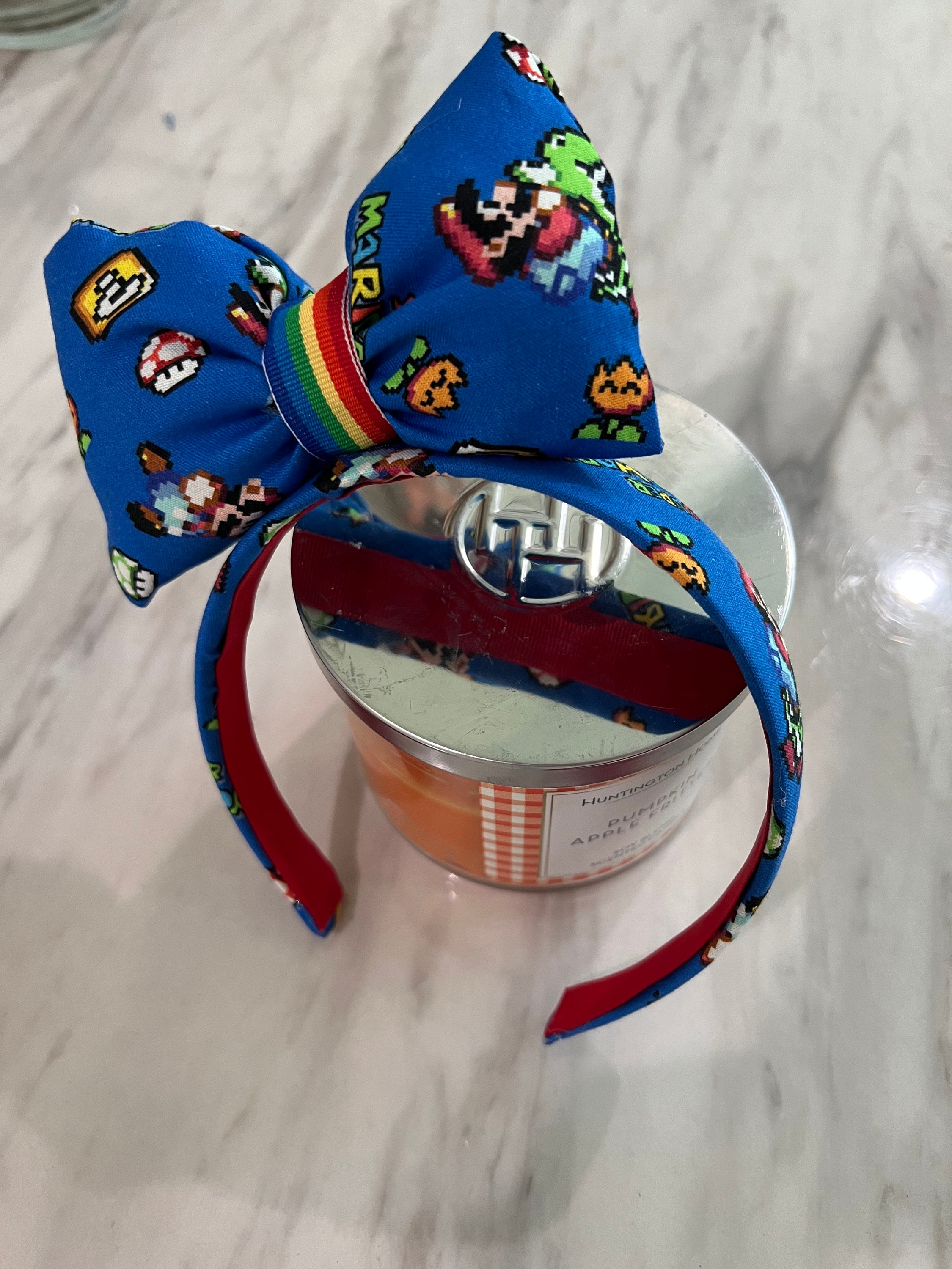 Mario Bro’s Puffy Bow Headband Various Fabrics - Etsy