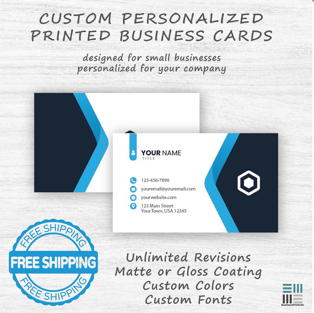 Personalized Printed Business Cards | Small Business Card Design | 2 ...
