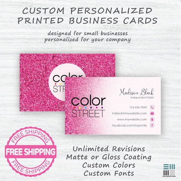 Color Street Business Cards - Etsy