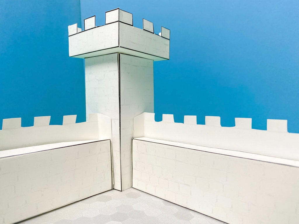 Printable Paper Toy Castle for Action Figures - Digital PDF - Etsy