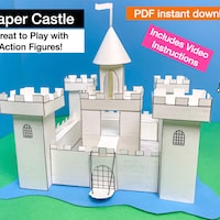 Castle Printable Papercraft - Etsy