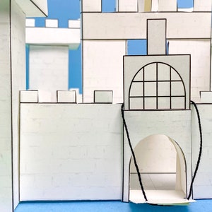 Printable Paper Toy Castle for Action Figures - Digital PDF - Etsy