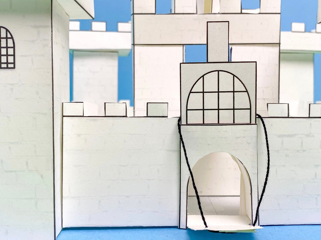 Printable Paper Toy Castle for Action Figures - Digital PDF - Etsy