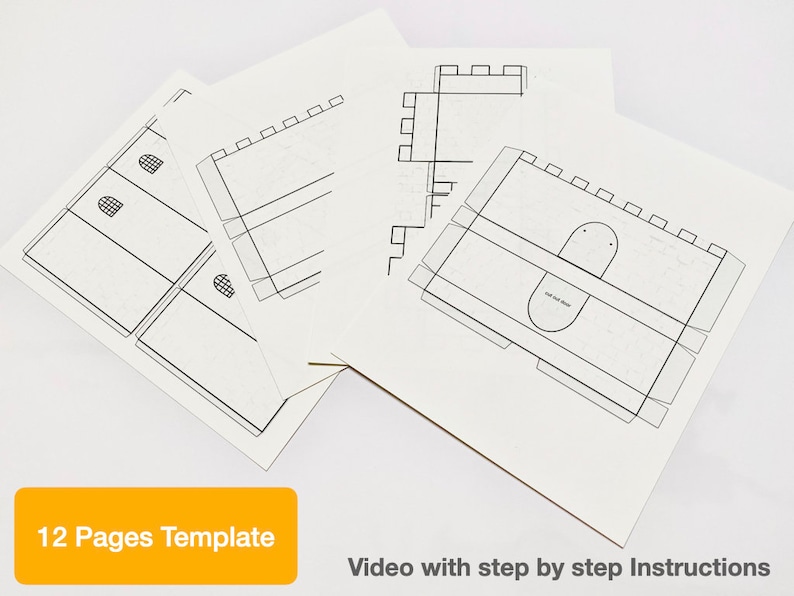 Printable Paper Toy Castle for Action Figures - Digital PDF - Etsy