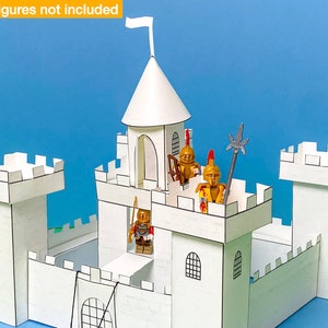 Printable Paper Toy Castle for Action Figures - Digital PDF - Etsy