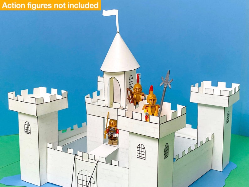 Printable Paper Toy Castle for Action Figures - Digital PDF - Etsy
