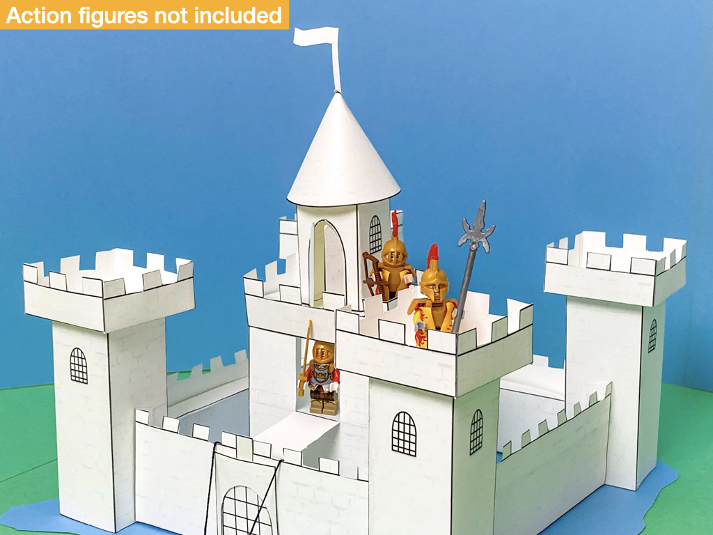 Printable Paper Toy Castle for Action Figures - Digital PDF - Etsy