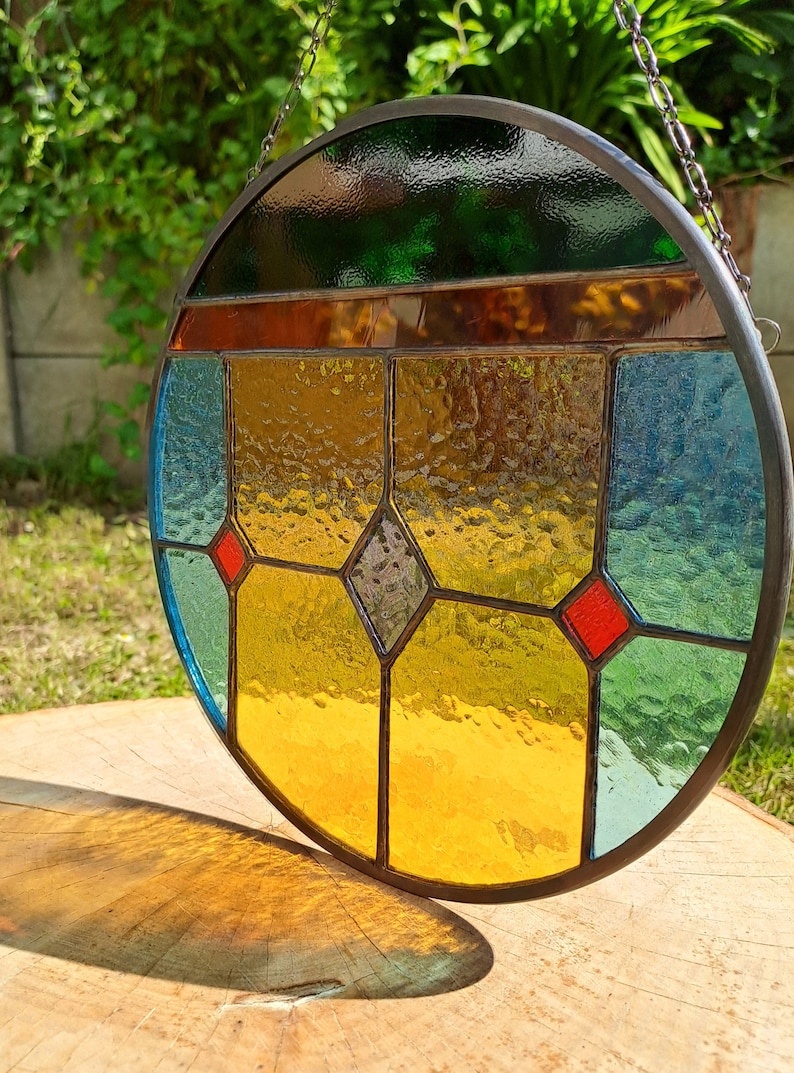 Bluey Inspired Real Stained Glass Suncatcher Blue, Pink or Purple ...