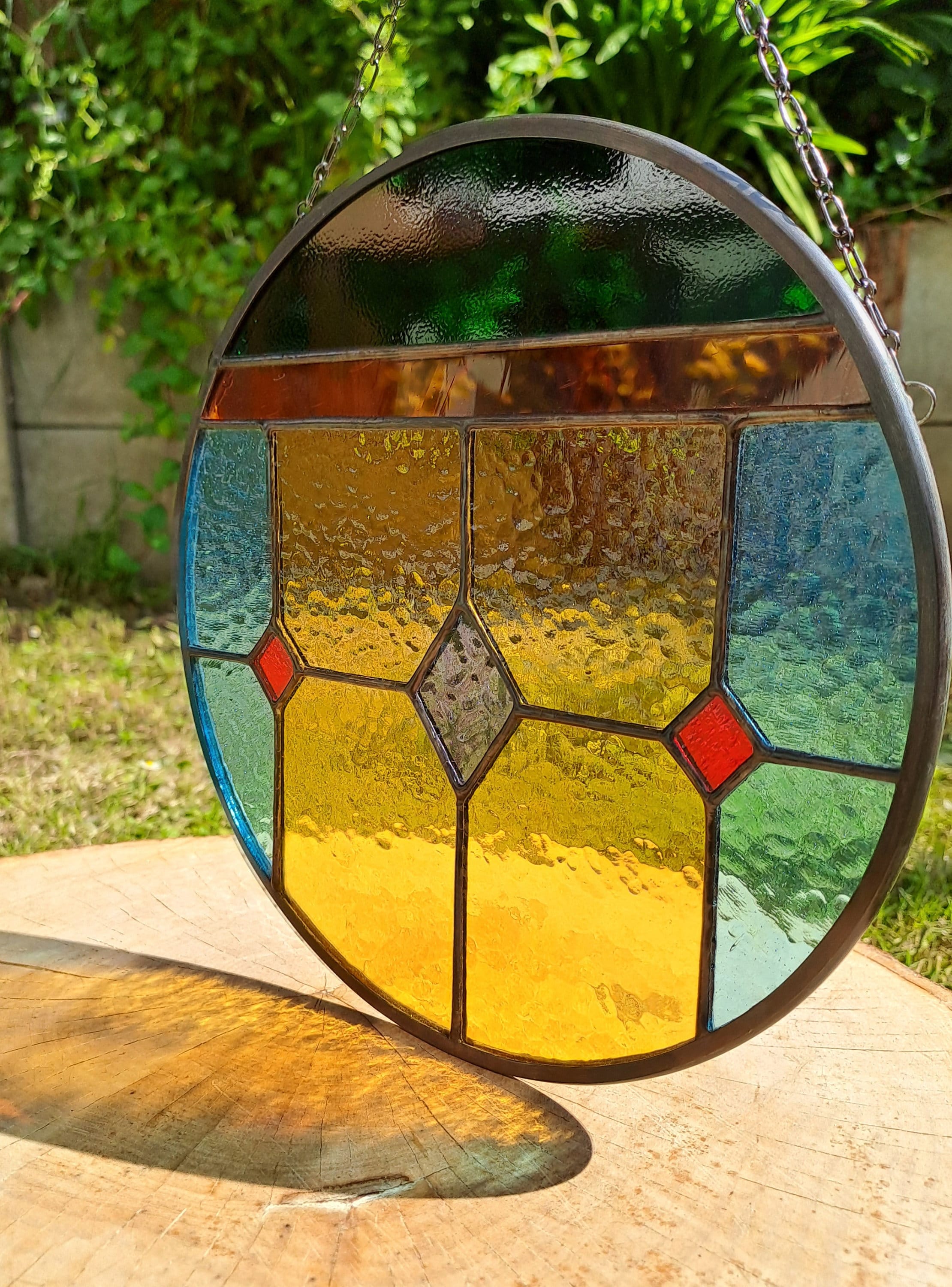 Bluey Inspired Real Stained Glass Suncatcher Blue, Pink or Purple ...