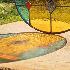 Bluey Inspired Real Stained Glass Suncatcher Blue, Pink or Purple ...