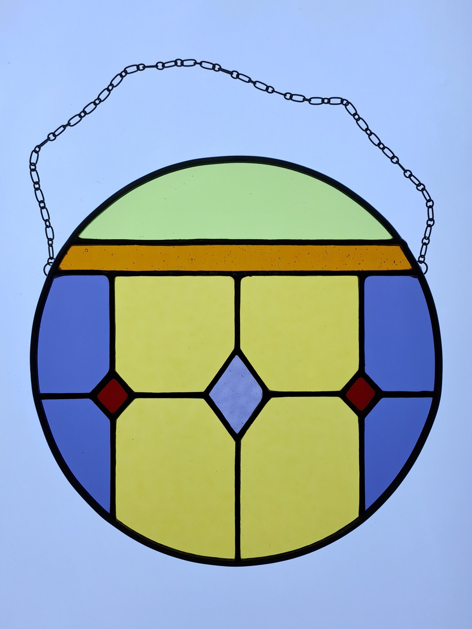 Bluey Inspired Stained Glass Suncatcher Purple Window Panel Unique Gift ...