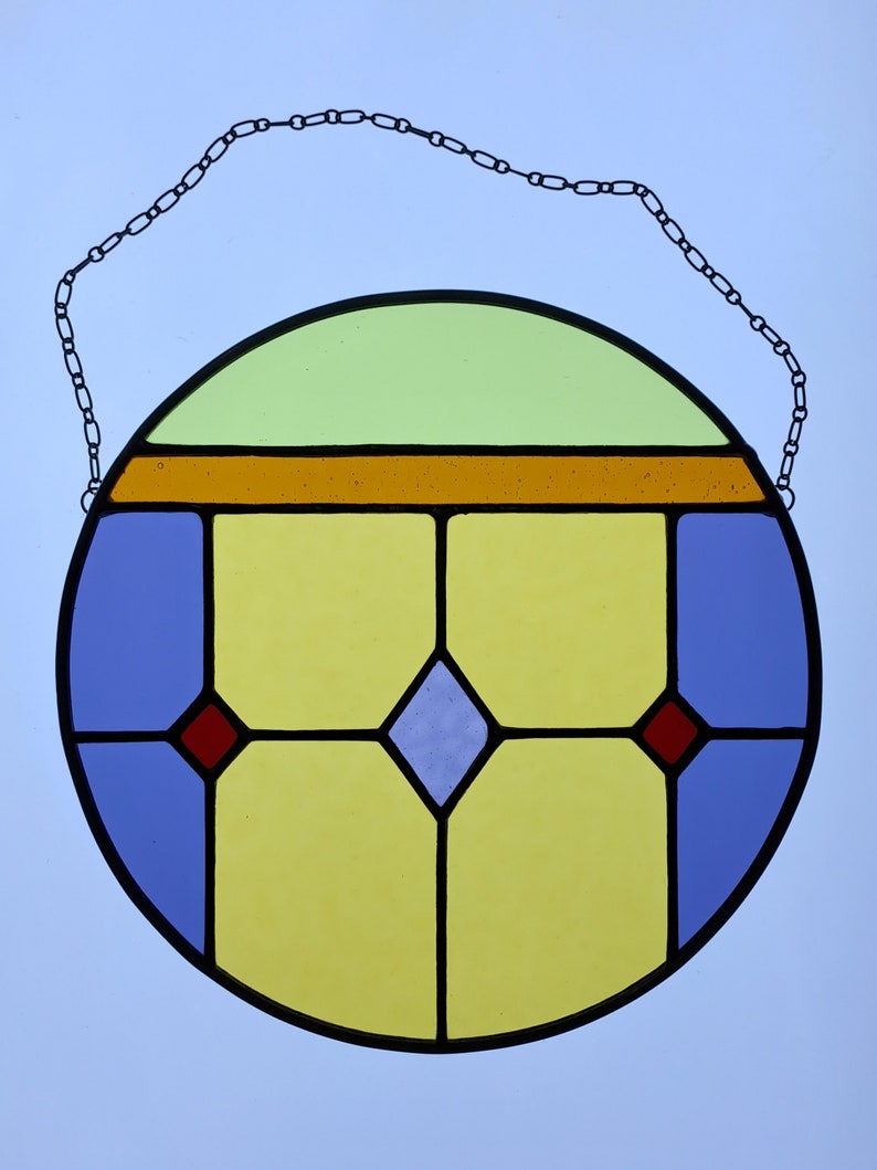 Bluey Inspired Stained Glass Suncatcher Purple Window Panel Unique Gift ...