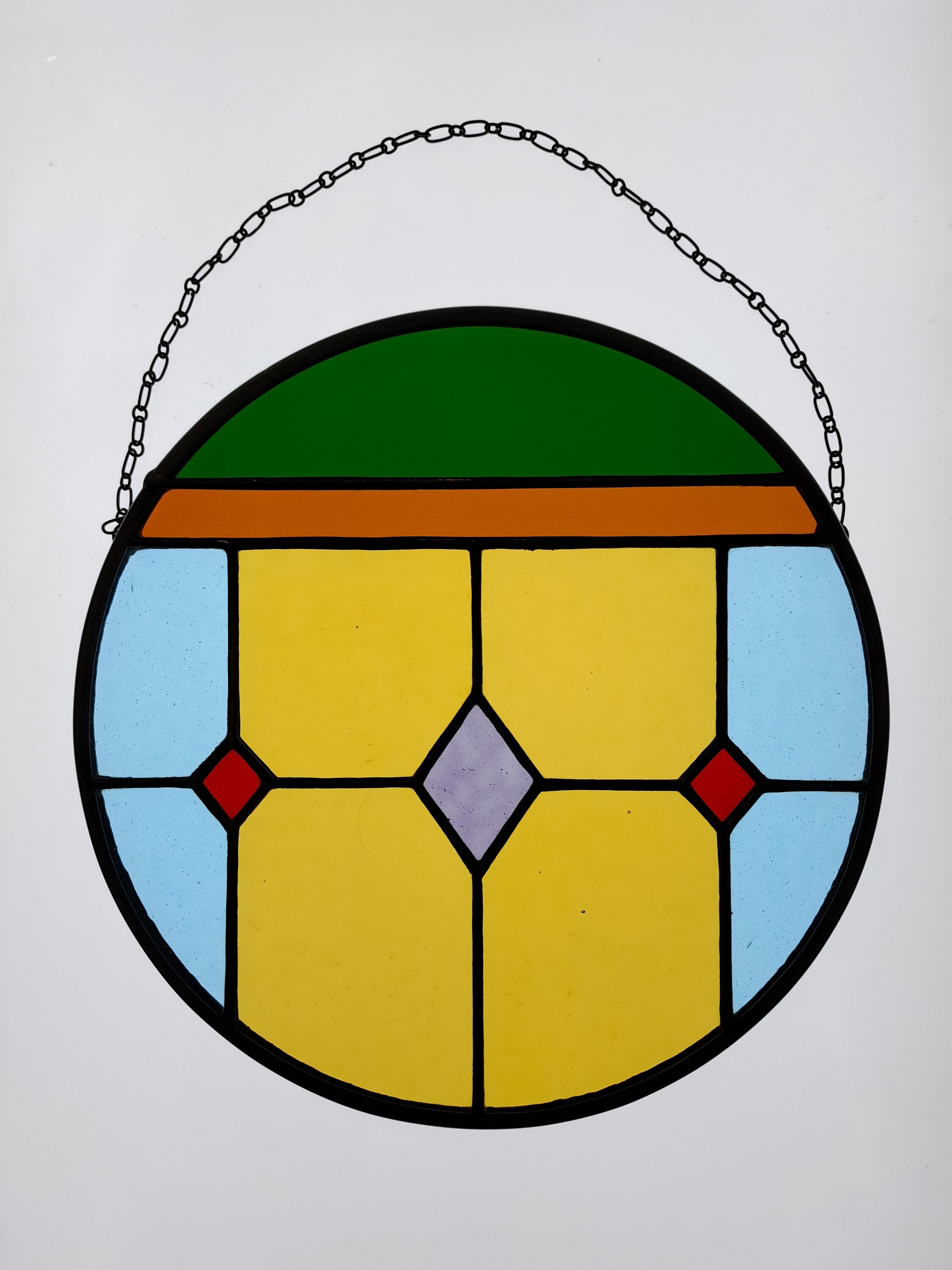 Bluey Inspired Stained Glass Suncatcher Purple Blue or Pink - Etsy UK