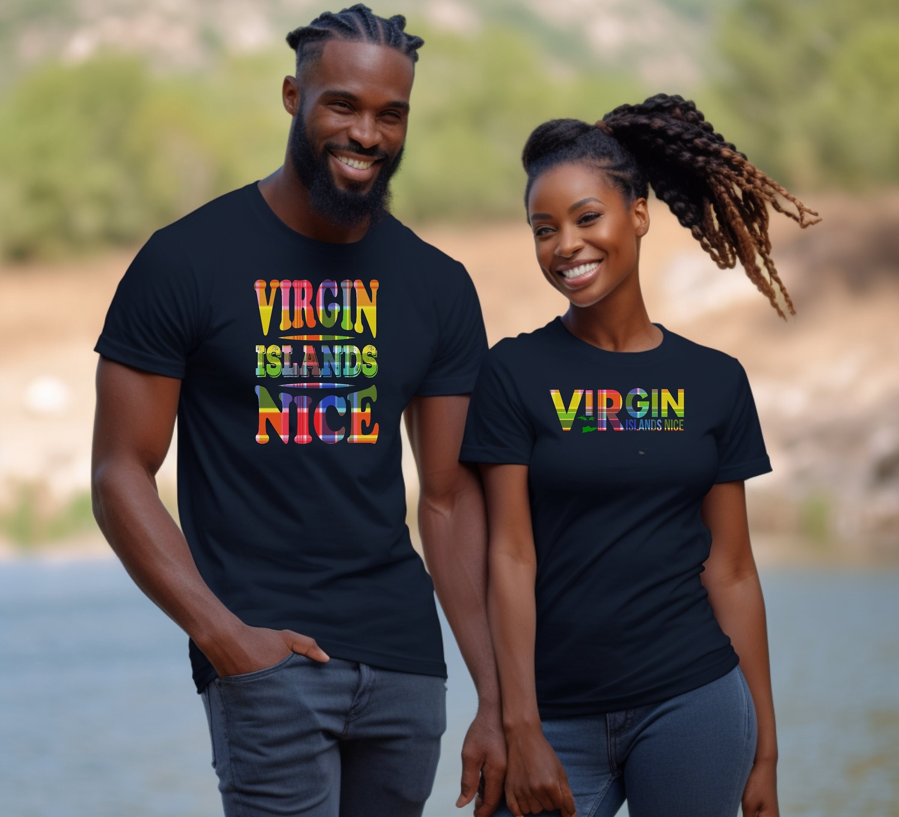 Virgin Islands Nice Cultural Madras Unisex Crew Neck T-shirt - Etsy