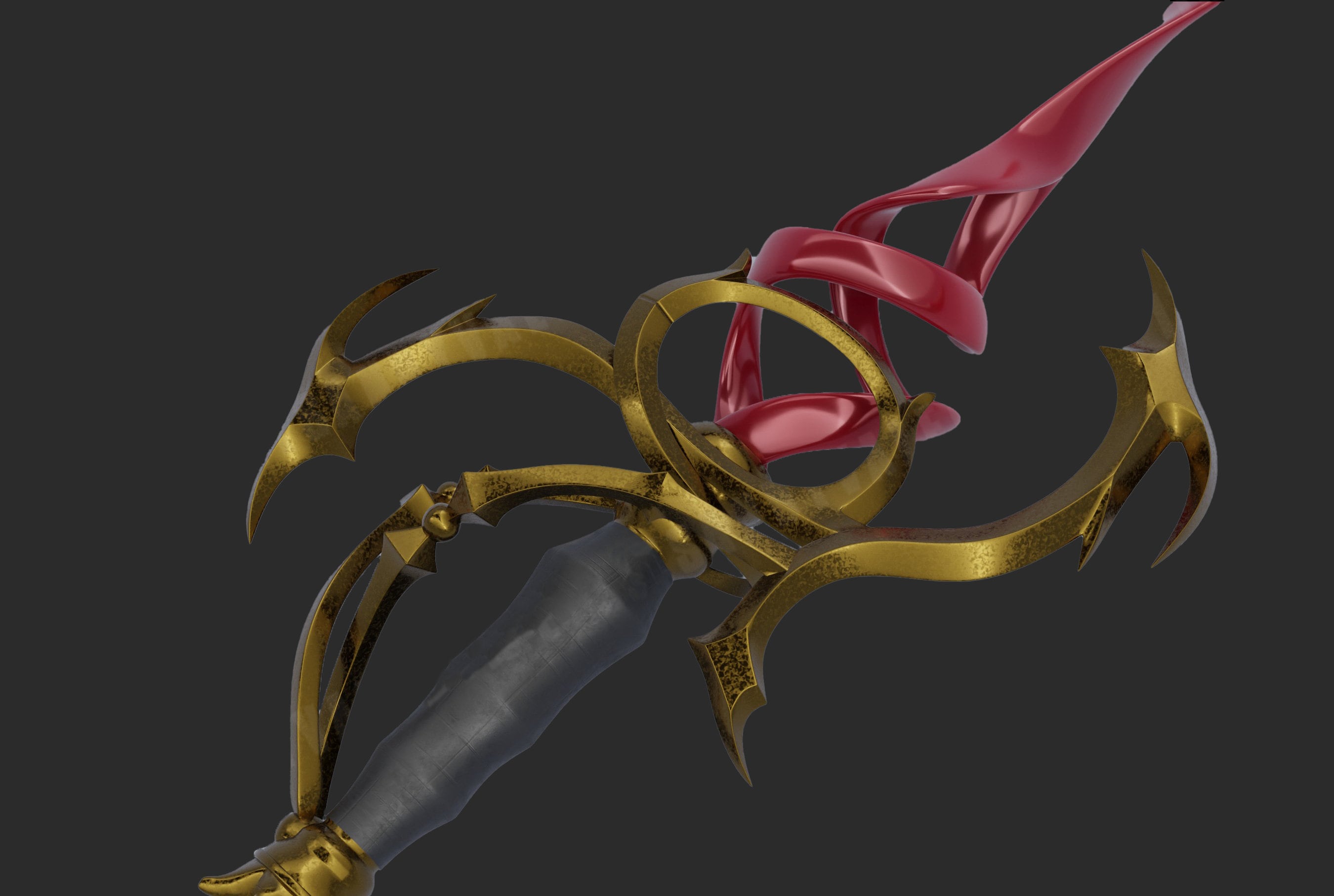 Infernal Rapier Baldurs Gate 3 Cosplay Prop Painted - Etsy