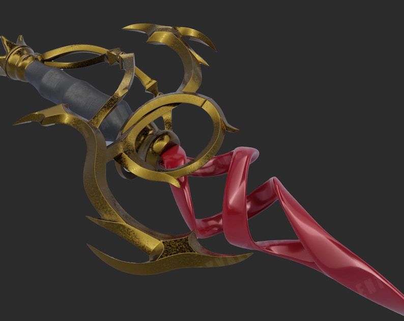 Infernal Rapier Baldurs Gate 3 Cosplay Prop Painted - Etsy