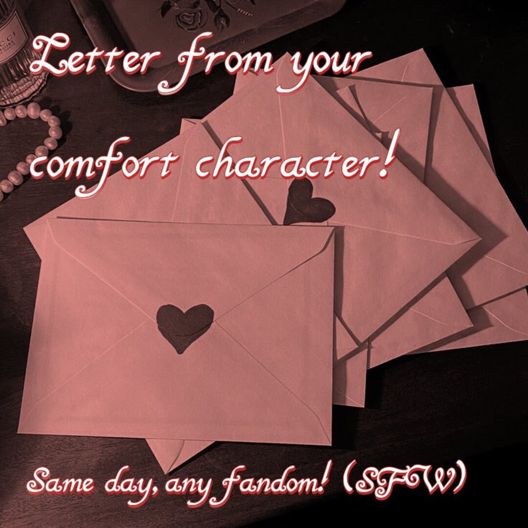 Personalized Letter From Your Comfort Character same Day Delivery, SFW ...