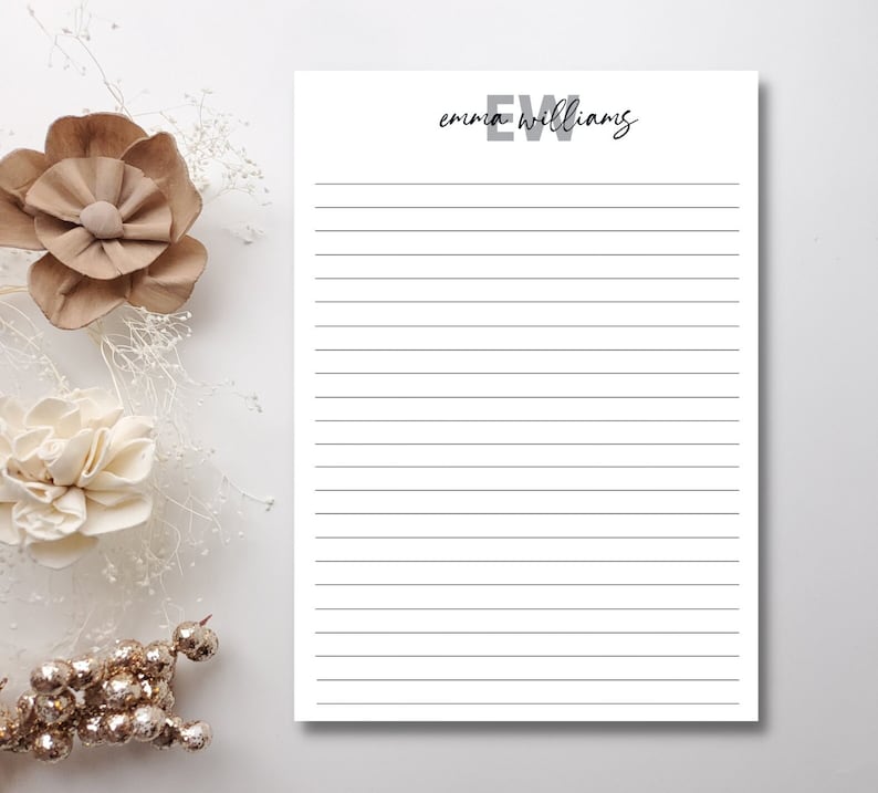 Custom Personalized Note Pad Writing Pad Memo Pad - Etsy