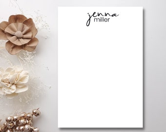 Custom Personalized Note Pad, Writing Pad, Memo Pad Minimalist Design ...