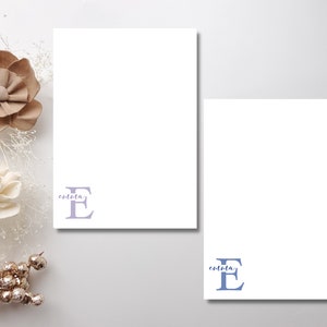 Custom Personalized Note Pad, Writing Pad, Memo Pad Minimalist Design ...