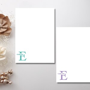 Custom Personalized Note Pad, Writing Pad, Memo Pad Minimalist Design ...