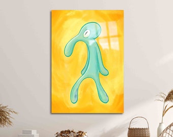 Squidward Glass Art - Etsy
