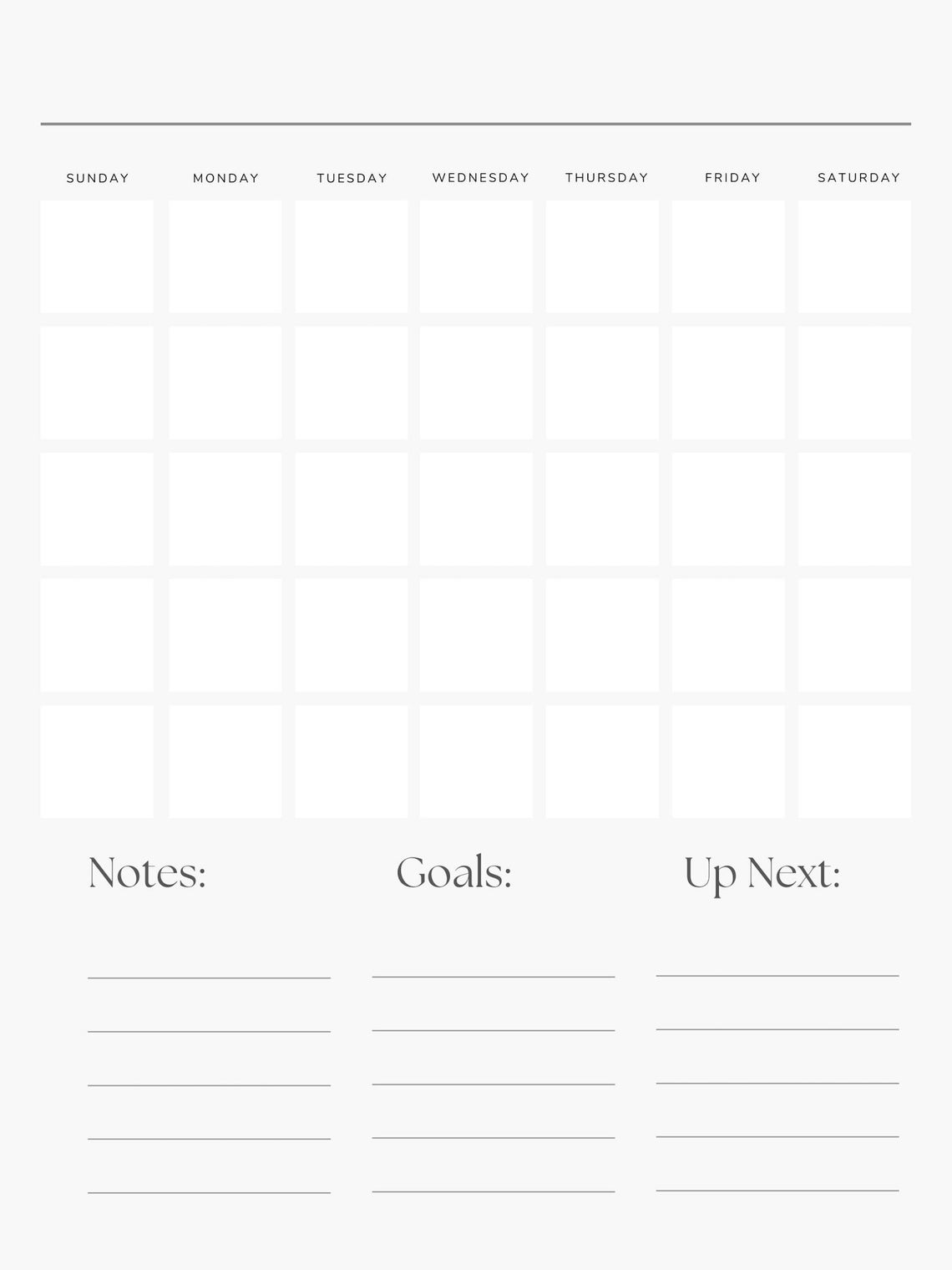 Digital Fillable Monthly Planner, Fillable Calendar Ipad, Goodnotes ...