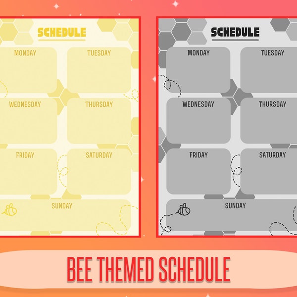 Honeycomb Schedule - Etsy