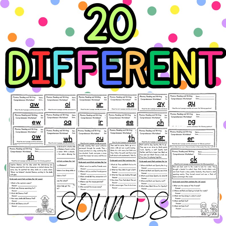 Grade 1-2 Reading and Writing Comprehension No Prep Printable ...