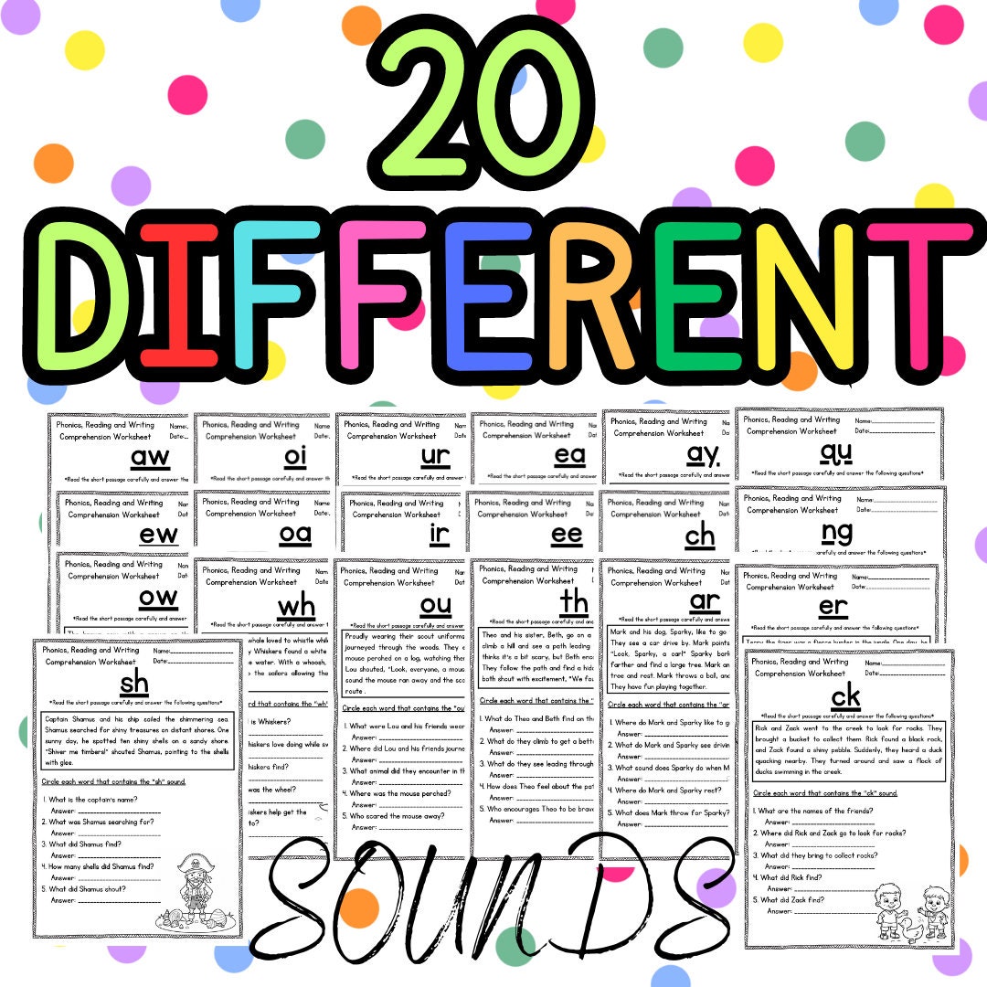 Grade 1-2 Reading and Writing Comprehension No Prep Printable ...