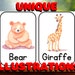 Cute Animal Flashcards for Kids! - Etsy