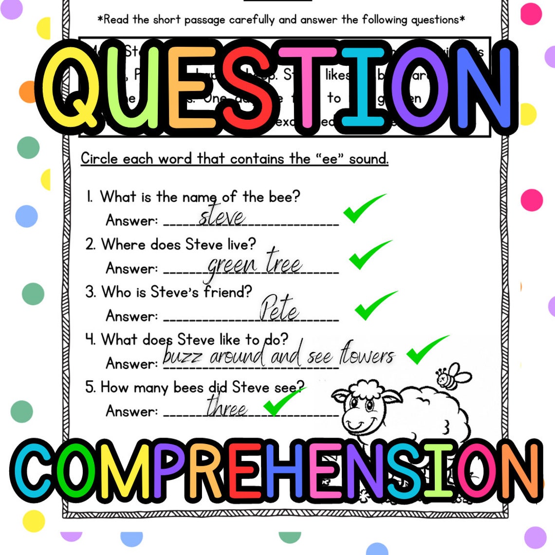 Grade 1-2 Reading and Writing Comprehension No Prep Printable ...