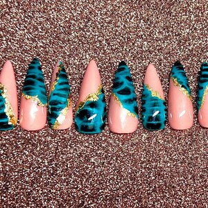 Croc Print Custom Press-on Nails - Etsy
