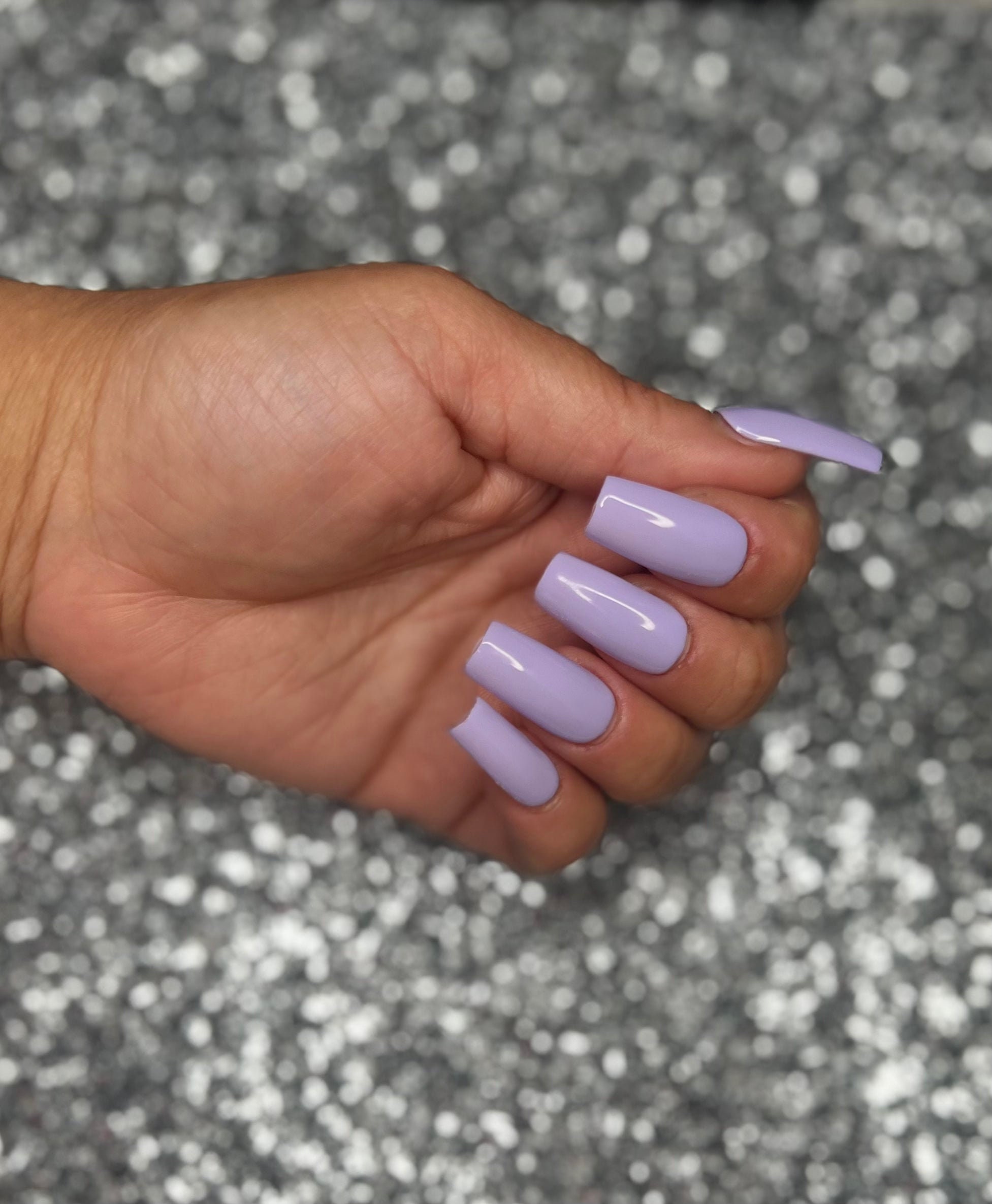 Lavender Square Acrylic Nails