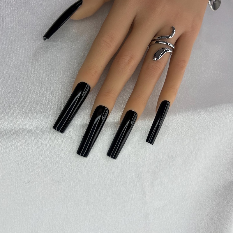 Press on Nail Long Gothic - Etsy