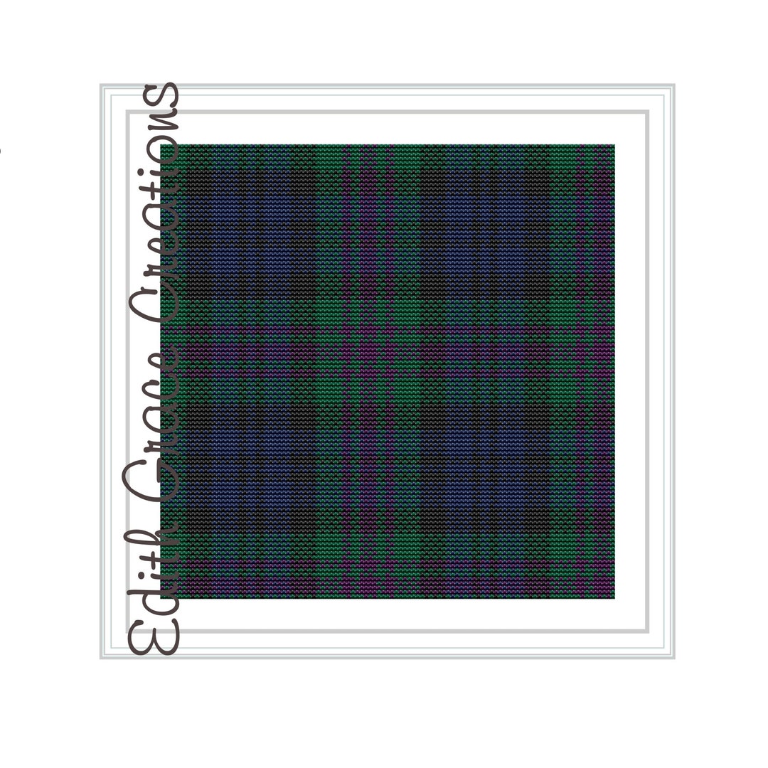 Baird Modern Tartan Cross Stitch Pattern Baird Plait - Etsy