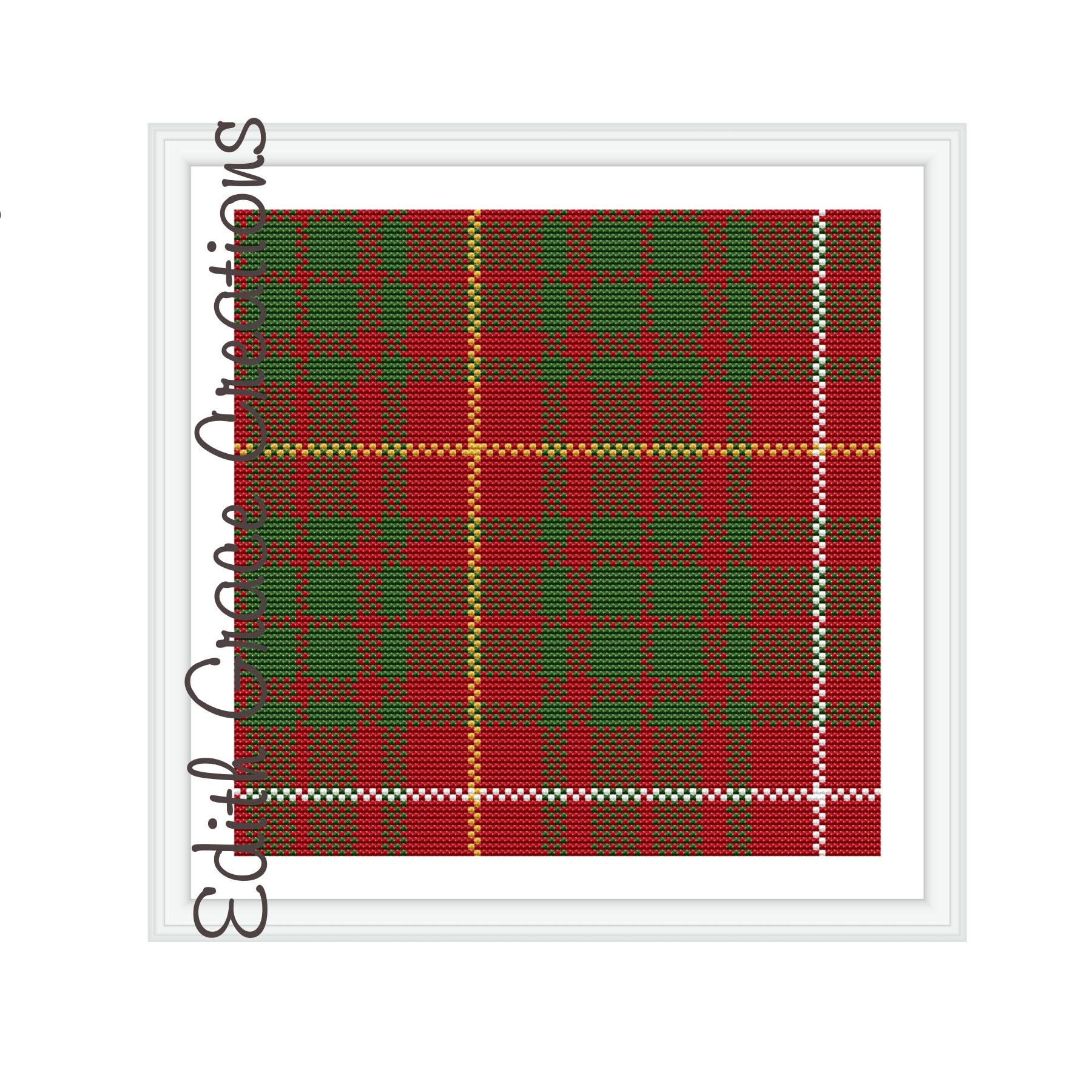 Bruce Ancient Tartan Cross Stitch Pattern: Scottish Home Decor (PDF ...