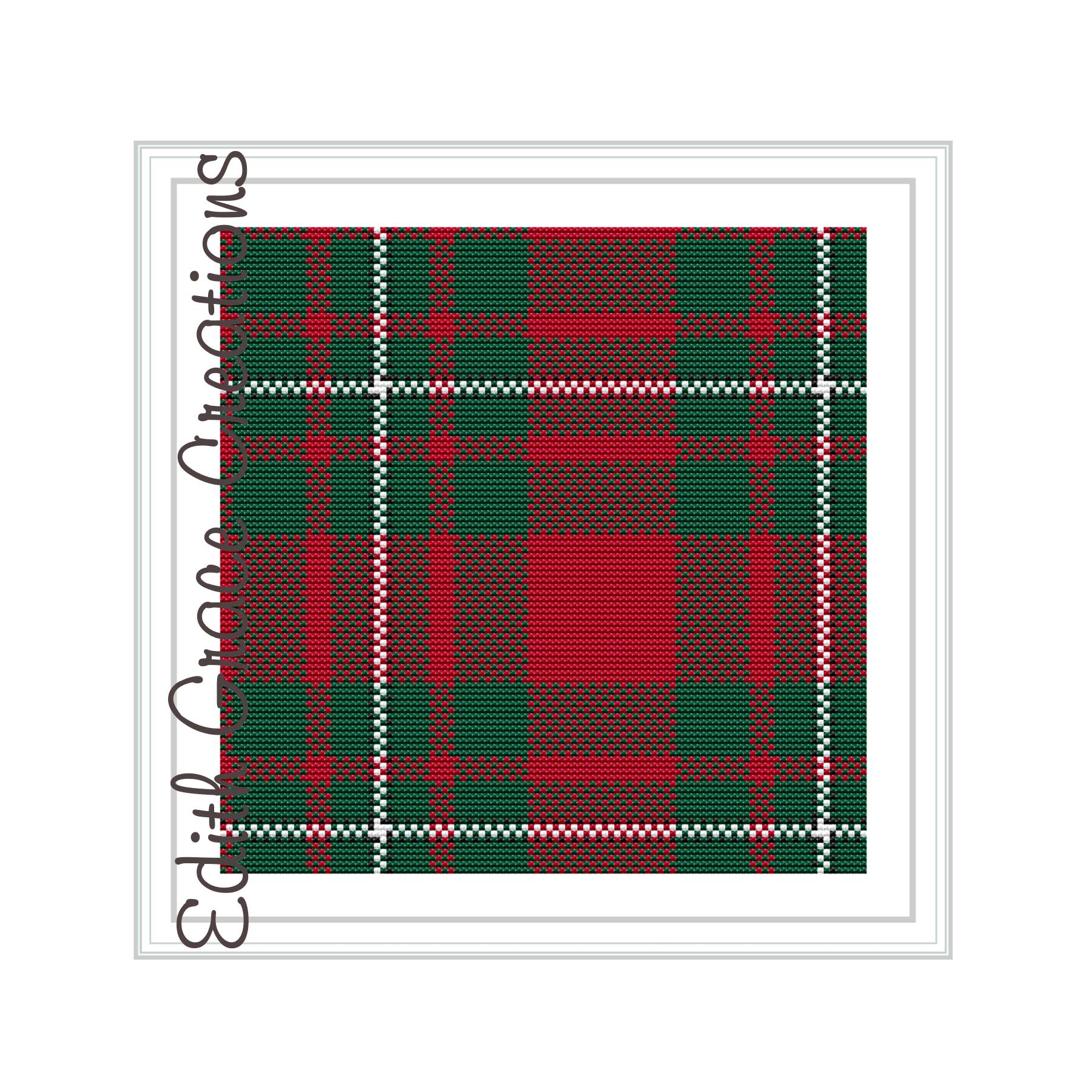 Macgregor Modern Tartan Cross Stitch Pattern (digital Download) - Etsy
