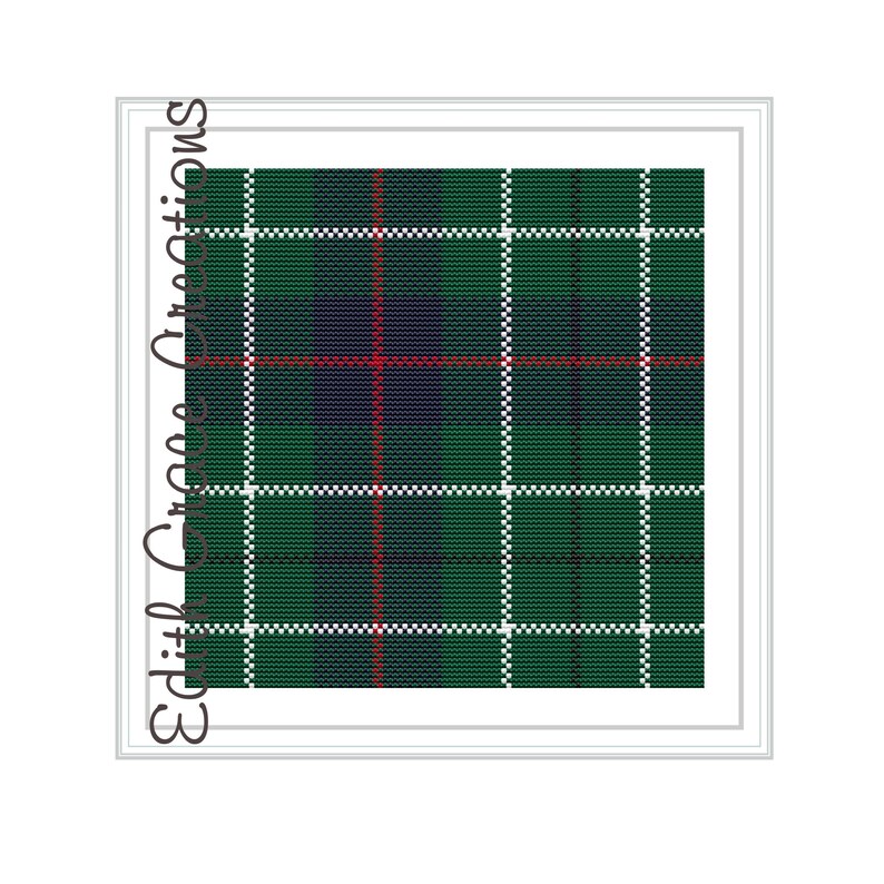 Duncan Modern Tartan Cross Stitch Pattern Scottish Gifts Tartan Plaid ...